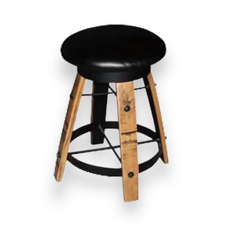 Bar Stool Cushioned Seat Without Back – Wood and Barrel
